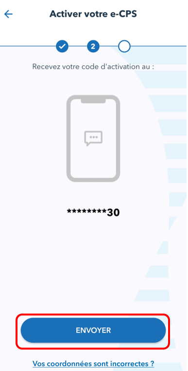 Guide e-CPS - J'active ma e-CPS avec mes coordonnées de correspondance